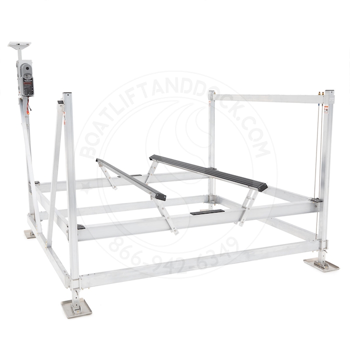 The GOAT 4500 All-In-One Solar Powered Freestanding Boat Lift