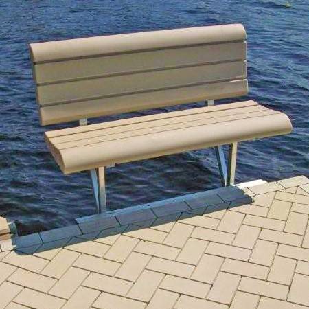 ShoreMaster Off-Deck Lake View Bench Tan
