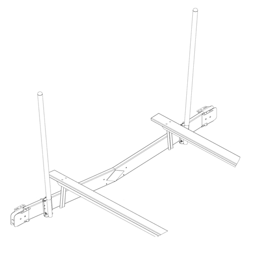 ShoreStation HA0291 - 80" Front Cradle Post Guides